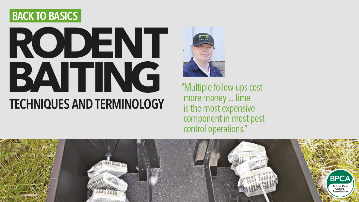 Rodent baiting: techniques and terminology